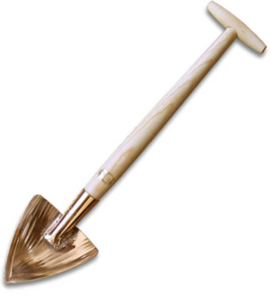 Small pointed spade CARINA - Copper Traces PKS BRONZE